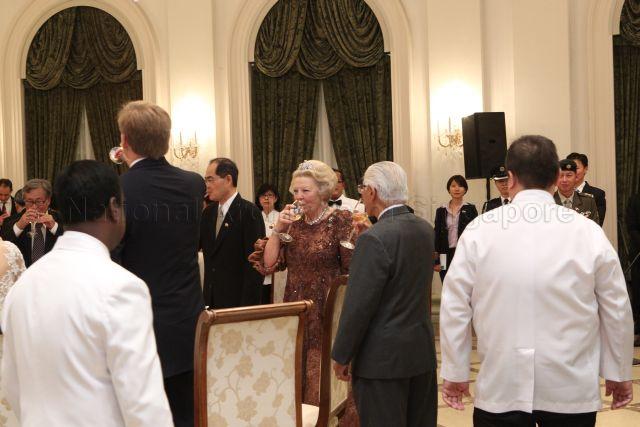 President Tony Tan Keng Yam making a toast at state banquet