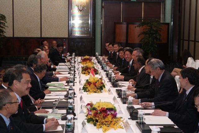 Taken at: The Four-eye meeting, delegation meeting, joint