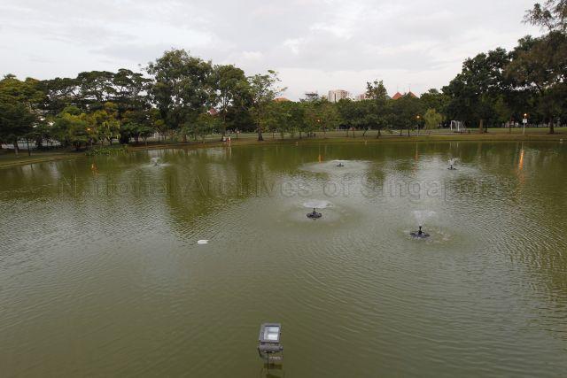 Lake at Chung Cheng High School, 50 Goodman Road; photo