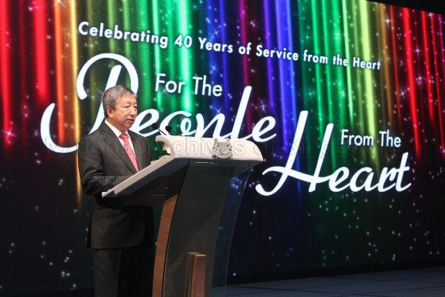 NTUC Fairprice Chairman Ng Ser Miang speaking at NTUC