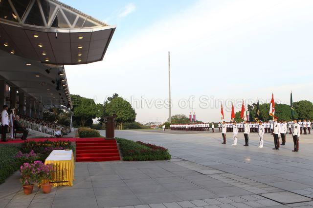 President Tony Tan Keng Yam attending Singapore Armed Forces