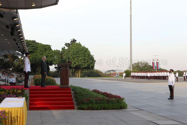 President Tony Tan Keng Yam attending Singapore Armed Forces