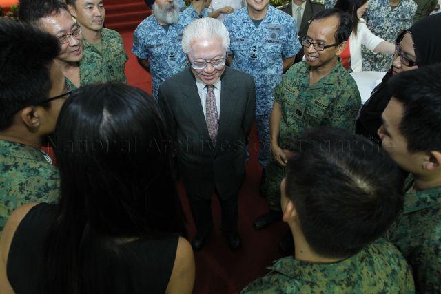 President Tony Tan Keng Yam attending Singapore Armed Forces