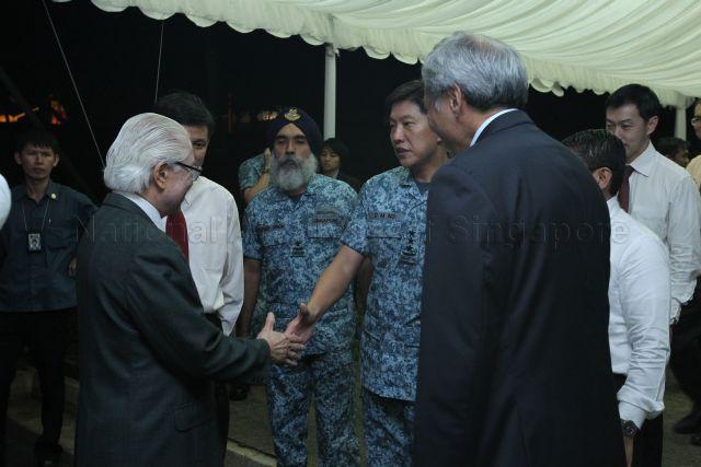 President Tony Tan Keng Yam attending Singapore Armed Forces