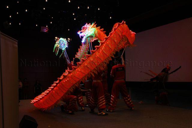 Dragon Dance performance on the stage at official launch of