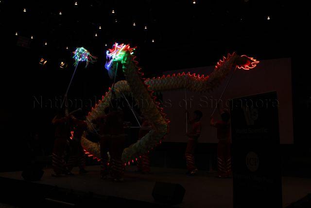Dragon Dance performance on the stage at official launch of