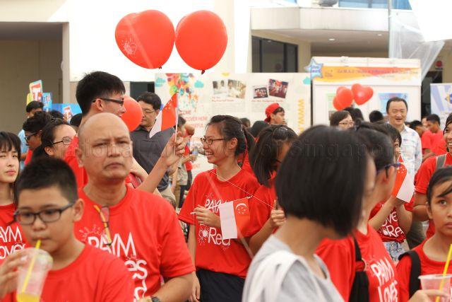 Youths cheering during "PAYM (People's Association (PA)