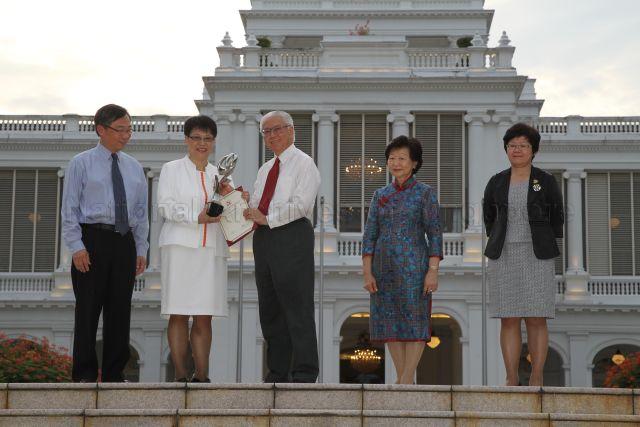 President Tony Tan Keng Yam and his wife Mrs Mary Tan