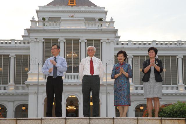 President Tony Tan Keng Yam and his wife Mrs Mary Tan