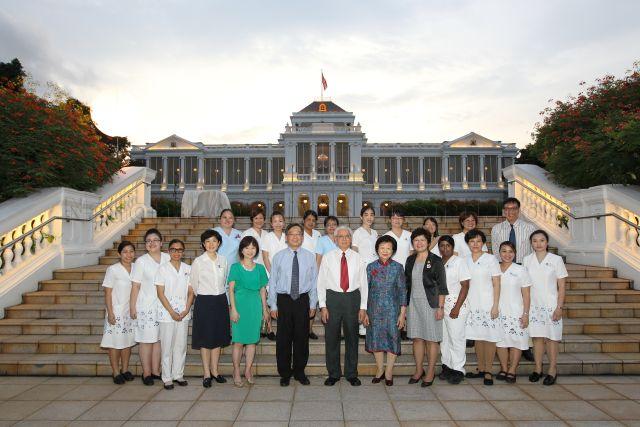 President Tony Tan Keng Yam and his wife Mrs Mary Tan