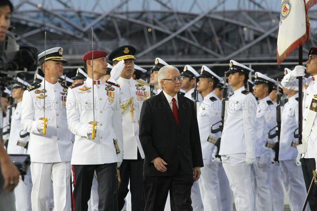 Taken at: National Day Parade 2013 at The Float at Marina