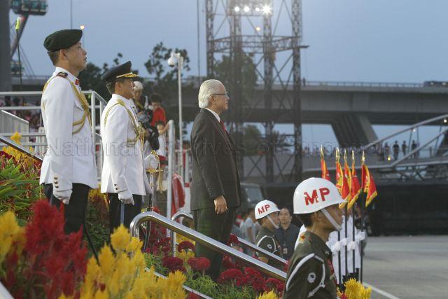 President Tony Tan is attending National Day Parade 2013 at