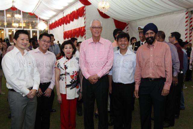 Group photo including Emeritus Senior Minister Goh Chok Tong