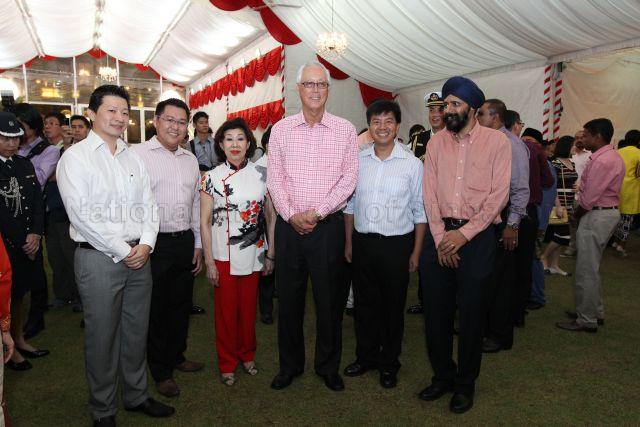 Group photo including Emeritus Senior Minister Goh Chok Tong