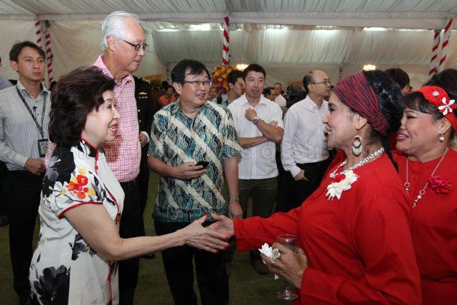 Emeritus Senior Minister Goh Chok Tong and his wife Madam