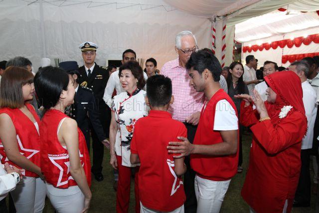 Emeritus Senior Minister Goh Chok Tong and his wife Madam