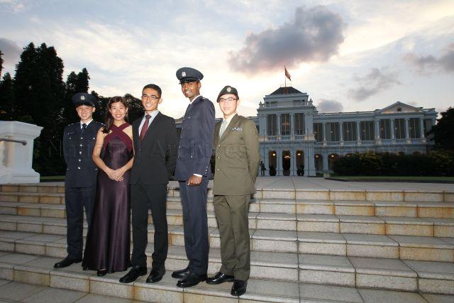From left: Timothy Yap Wei Hang, Stephanie Siow Su Lyn, I