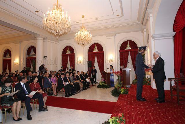 Joshua Ebenezer Jesudason is receiving the President's