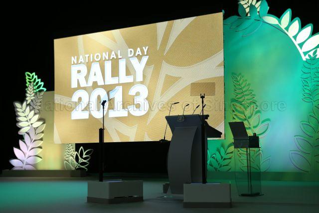 View of the stage at the auditorium, Institute of Technical