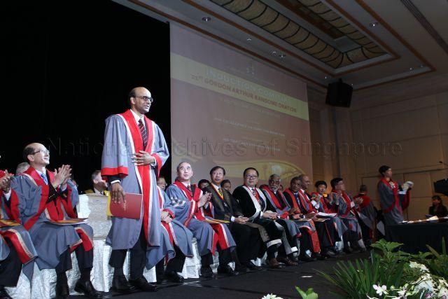 Minister of Finance Tharman Shanmugaratnam is at Induction