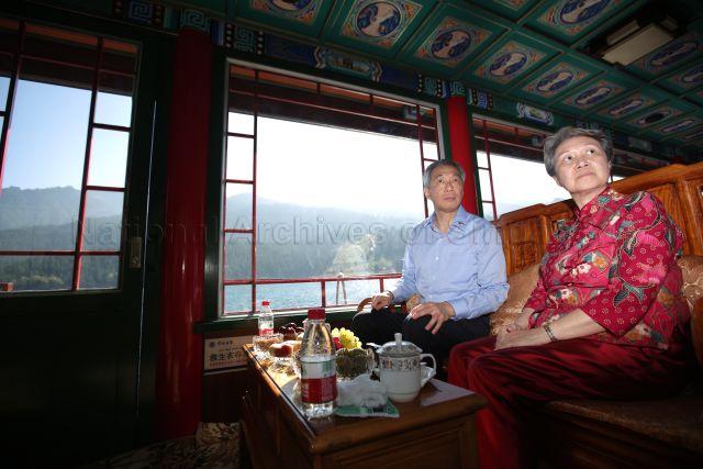Prime Minister Lee Hsien Loong and his wife Madam Ho Ching