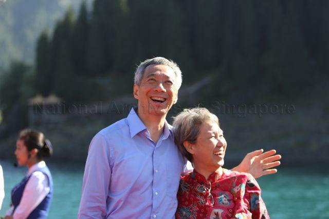 Prime Minister Lee Hsien Loong and his wife Madam Ho Ching