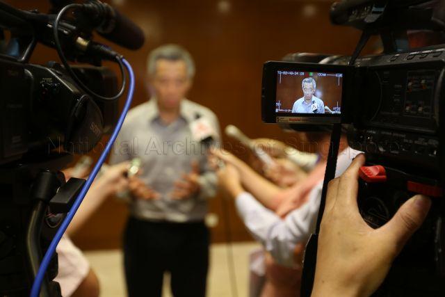Taken at: Singapore media doorstop interview of Prime