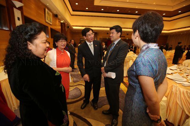 Members of Parliament Denise Phua Lay Peng and Ang Wei Neng