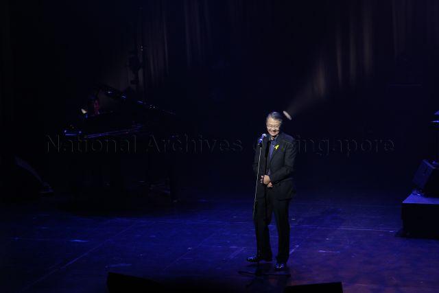 Justice Lee Seiu Kin performing at the Singapore Academy of