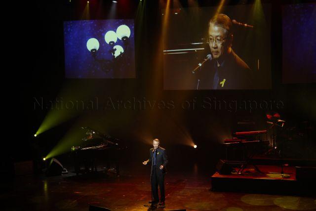 Justice Lee Seiu Kin performing at the Singapore Academy of