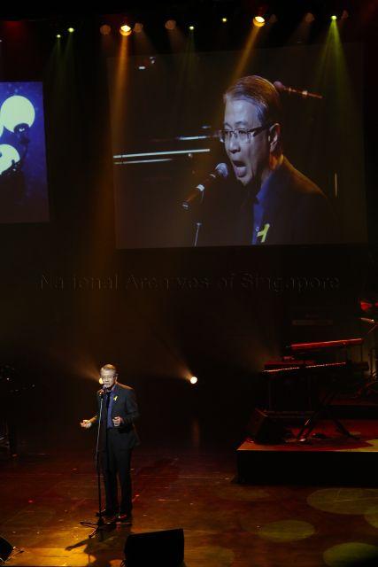 Justice Lee Seiu Kin performing at the Singapore Academy of