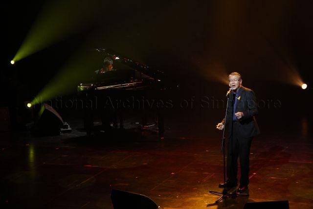 Justice Lee Seiu Kin performing at the Singapore Academy of