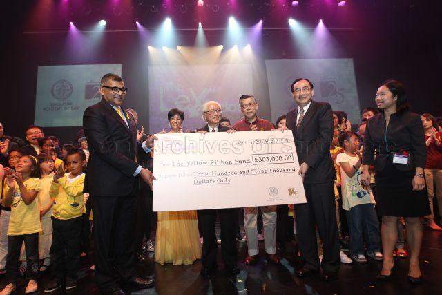Chief Justice Sundaresh Menon (wearing yellow tie) and