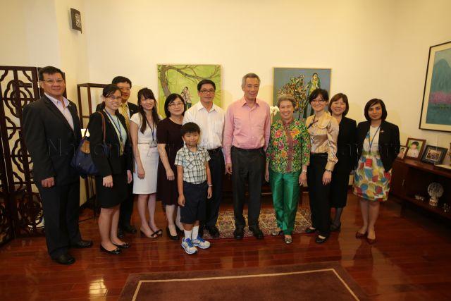 Prime Minister Lee Hsien Loong and his wife Madam Ho Ching