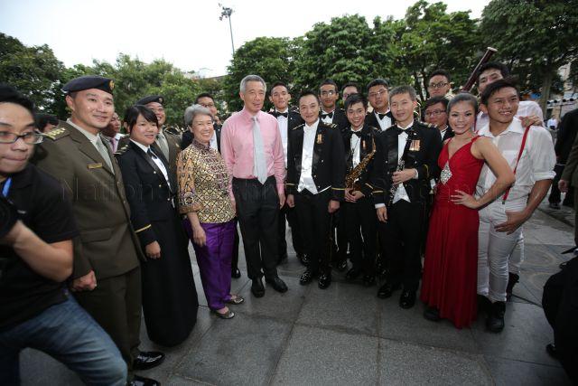 Prime Minister Lee Hsien Loong and his wife Madam Ho Ching