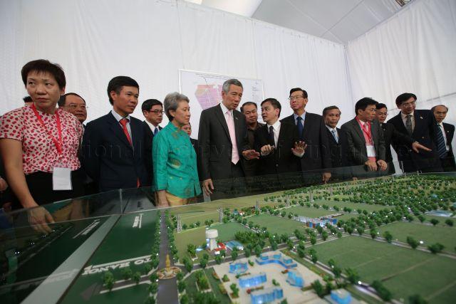 Prime Minister Lee Hsien Loong and his wife Madam Ho Ching