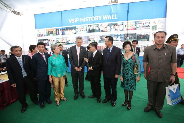 Prime Minister Lee Hsien Loong and his wife Madam Ho Ching