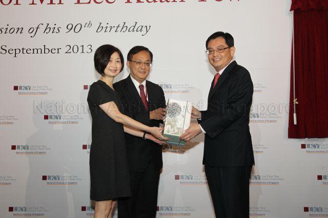 Minister for Education Heng Swee Keat (on the right)