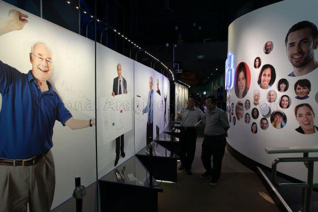 Display at the launch of "Sketches of Science" Exhibition,