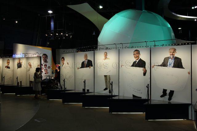 Display at the launch of "Sketches of Science" Exhibition,