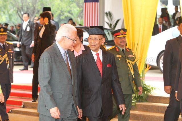 President Tony Tan and Yang di-Pertuan Agong Abdul Halim,