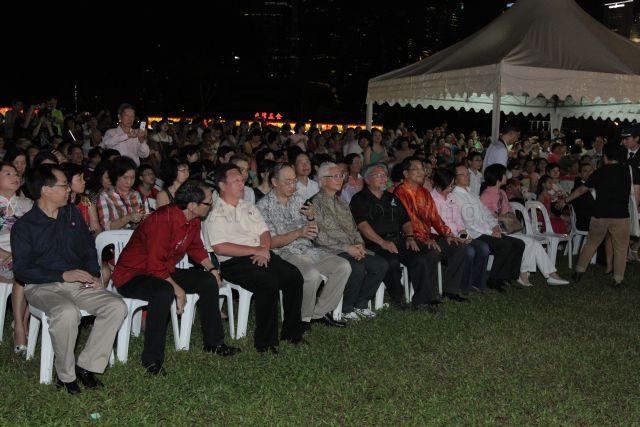 President Tony Tan at Gardens by the Bay for a charity walk