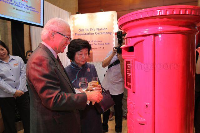 President Tony Tan and his wife Mrs Mary Tan attending