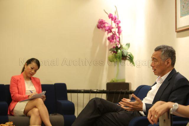 Prime Minister Lee Hsien Loong and Channel NewsAsia (CNA)