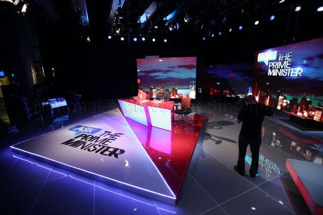 Channel NewsAsia (CNA) Presenter Sharon Tong and Mediacorp