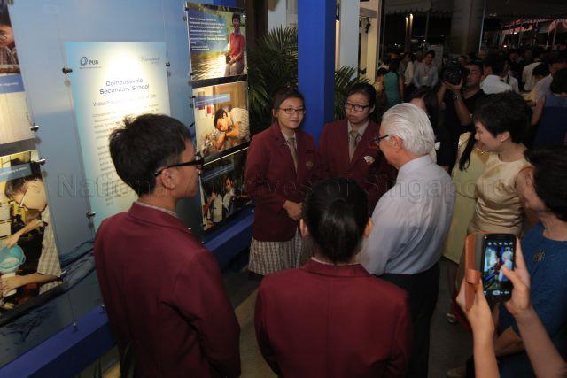 President Tony Tan and his wife Mrs Mary Tan (on the right)