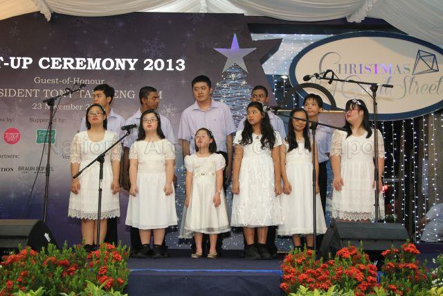 Taken at: Christmas On A Great Street light-up ceremony 2013