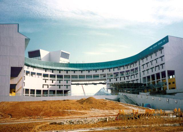 Construction of Temasek Polytechnic's campus at Tampines