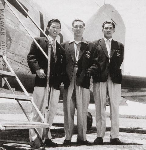 Full-length portrait of Chia Boon Leong, Yeap Cheng Eng and
