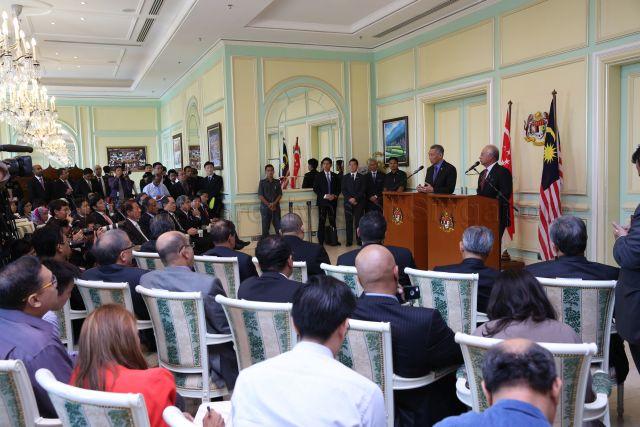 Taken at: Joint Press Conference at Multi-Purpose Hall of